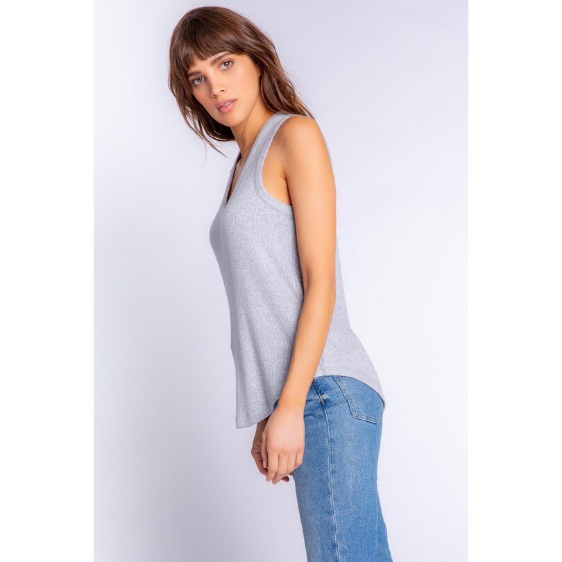 Textured Essentials Solid Tank