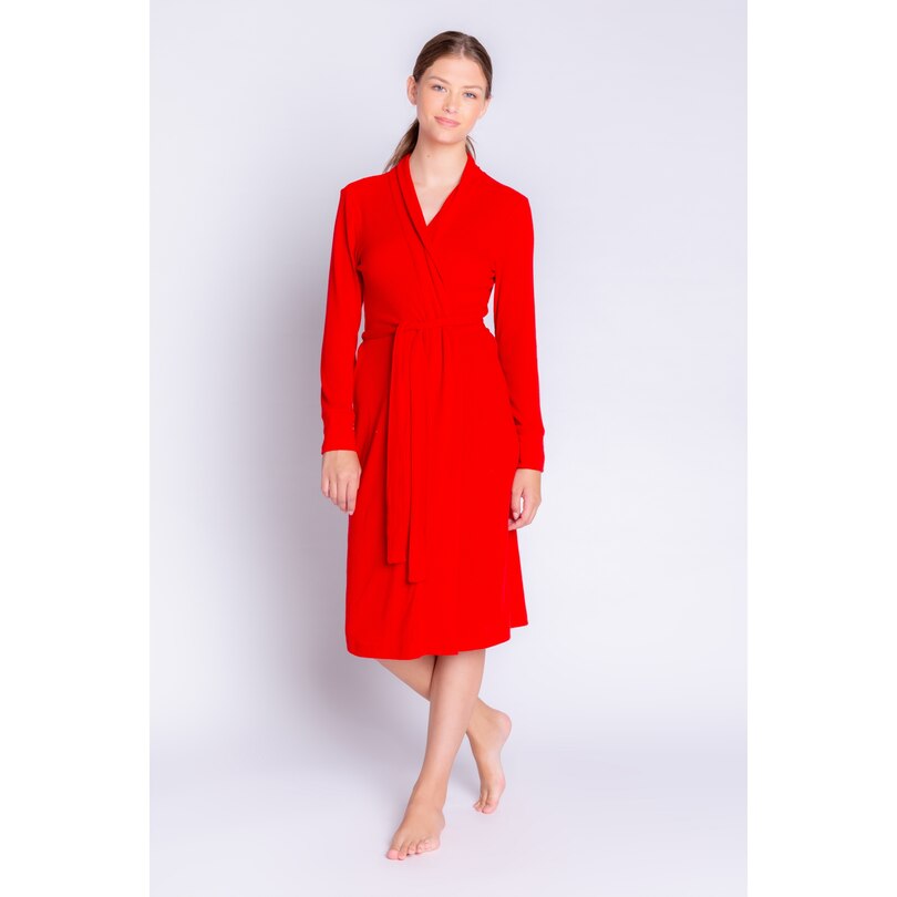 Textured Essentials Solid Robe