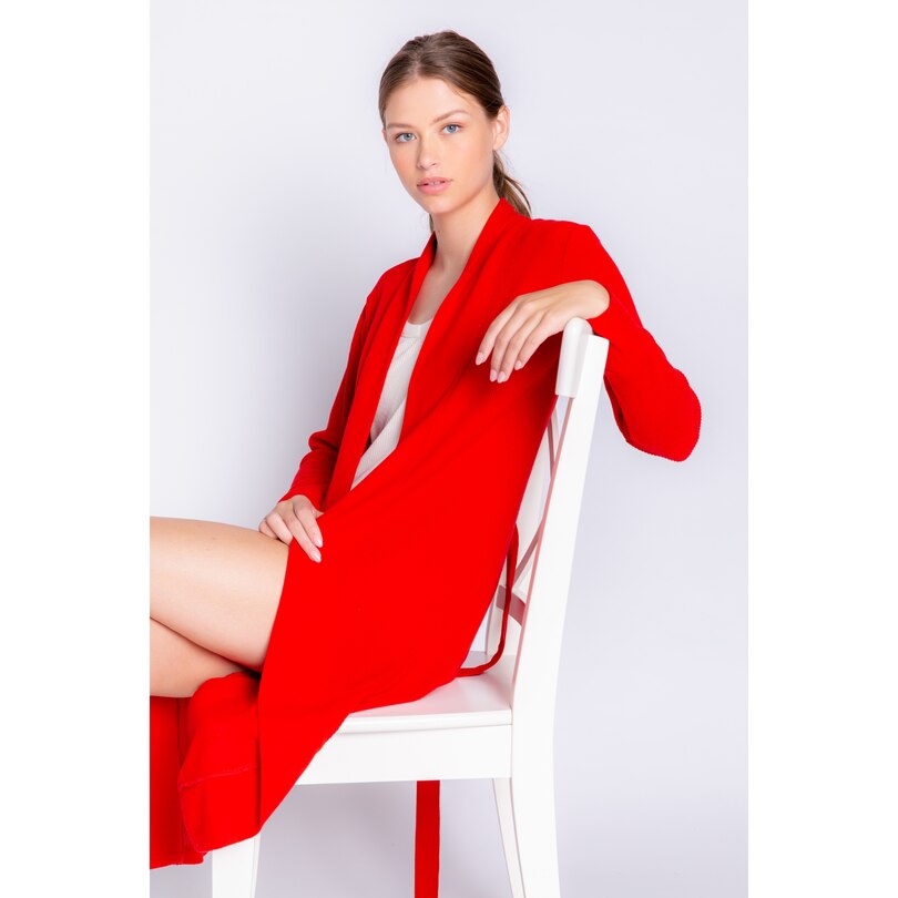 Textured Essentials Solid Robe