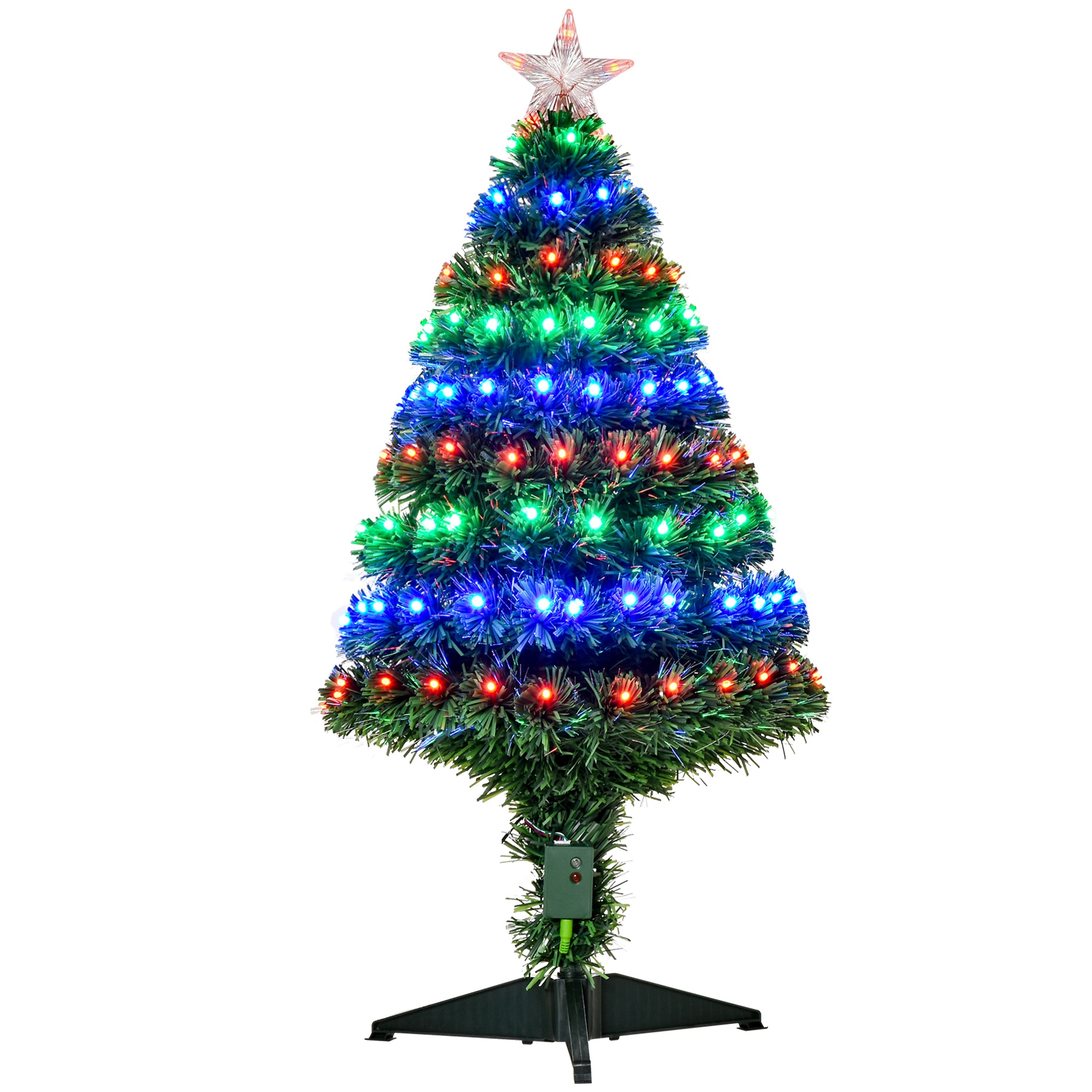 HOMCOM 5Ft Pre-Lit Fiber Optic Christmas Tree With 180 Led | Bramalea ...