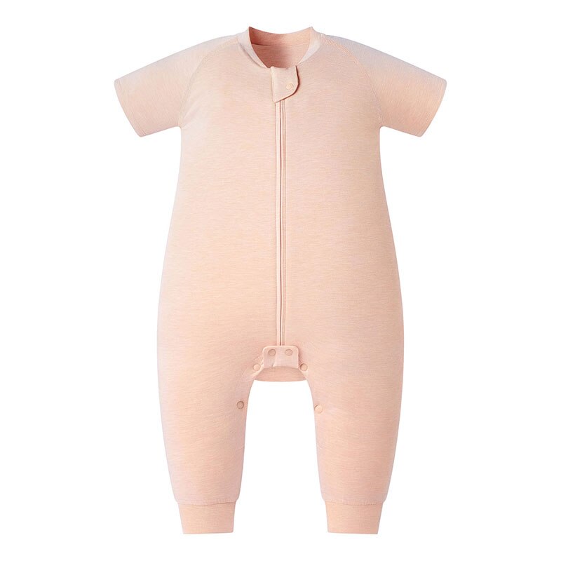 Bamboo Jersey Short Sleeve Footed Sleep Bag 0.5 TOG, Pantone Bellini