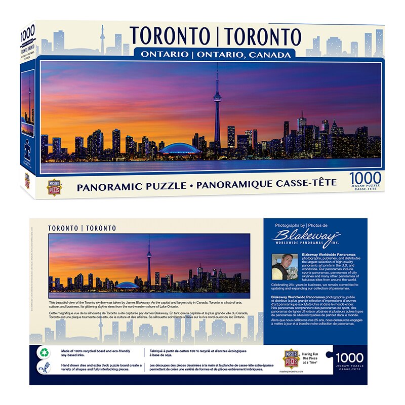 Blakeway Panoramas - Toronto 1000 Piece Panoramic Puzzle | Indigo