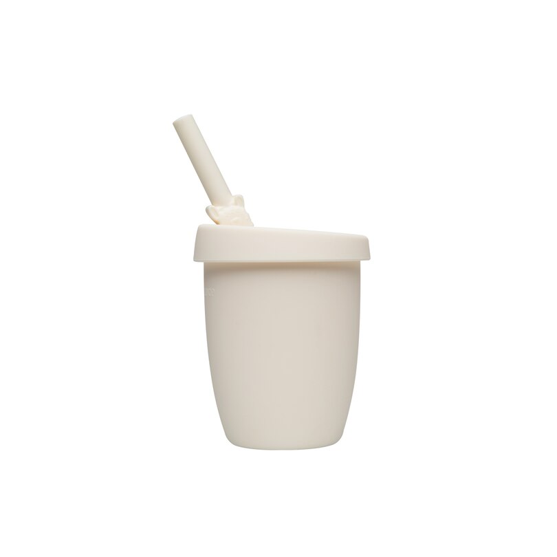 Loulou Lollipop - Kids Cup With Straw - Cream Llama | Indigo