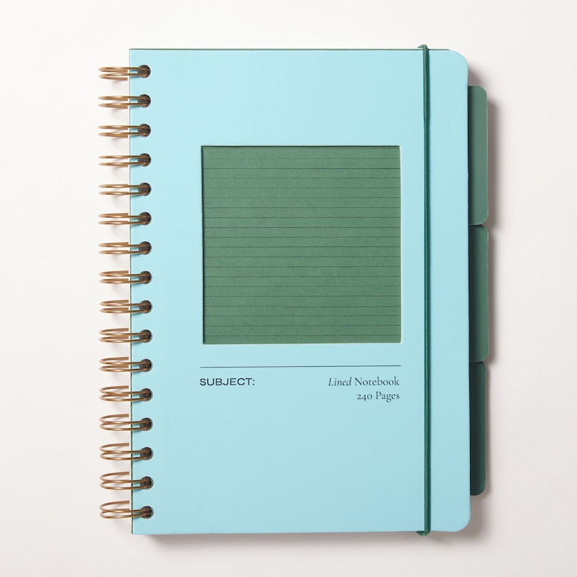 A5 Spiral Notebook, 3-Tab