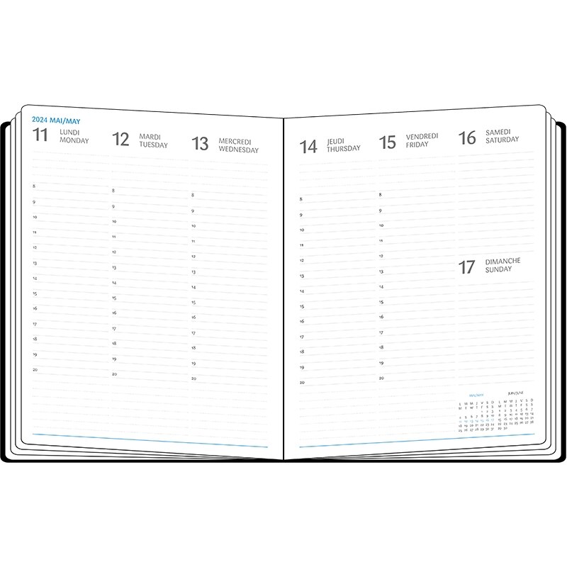 2024 Agenda Ulys Noir Bilingual